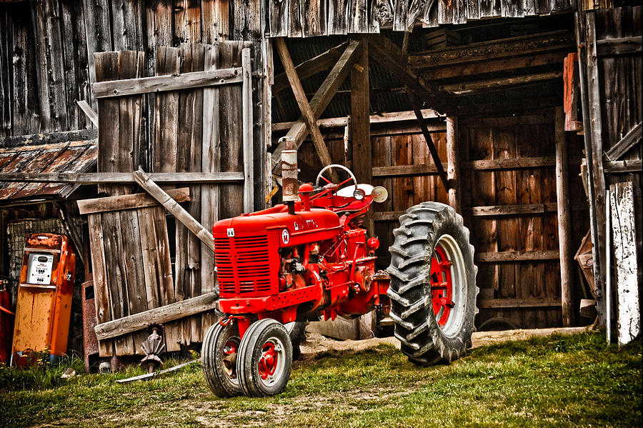 Red Tractor Photograph by Patsy Zedar - Fine Art America