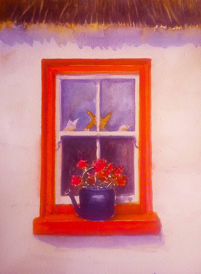 Red Window Painting by Mary Weir - Fine Art America