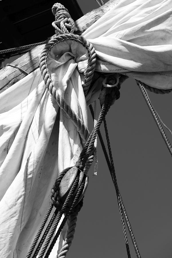 Reefed sail - monochrome Photograph by Ulrich Kunst And Bettina ...