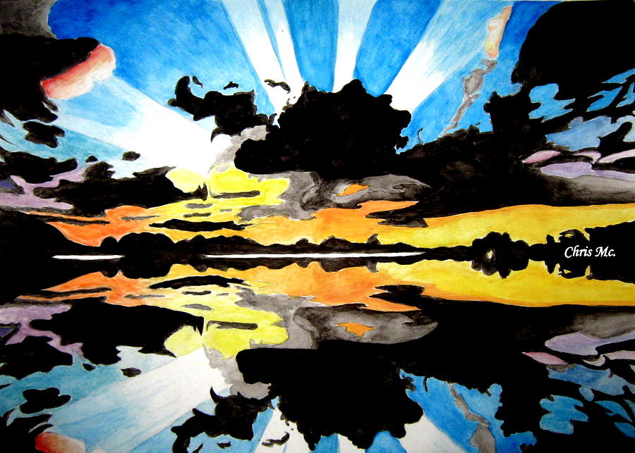 Reflection Painting by Chris Mc - Fine Art America