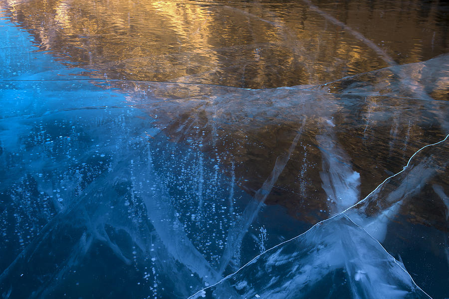 Reflection on Fractured Ice Photograph by Tim Grams - Fine Art America