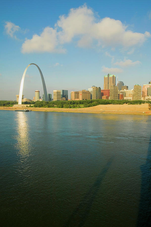 Reflection On Gateway Arch Gateway Photograph by Panoramic Images ...