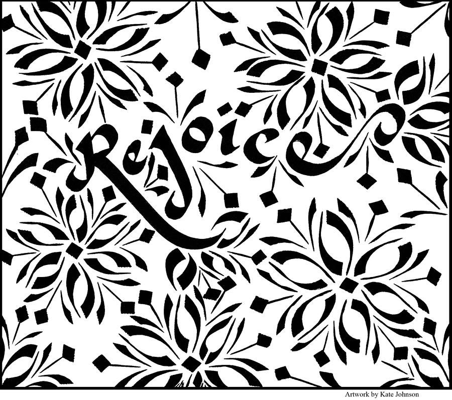 Rejoice Drawing by Kate Johnson - Pixels