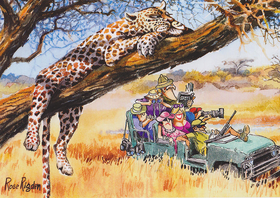 Relaxed cheetah Painting by Rose Rigden - Pixels