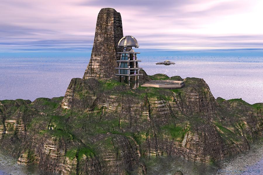 Remote Alien Base Digital Art by Michael Wimer - Fine Art America