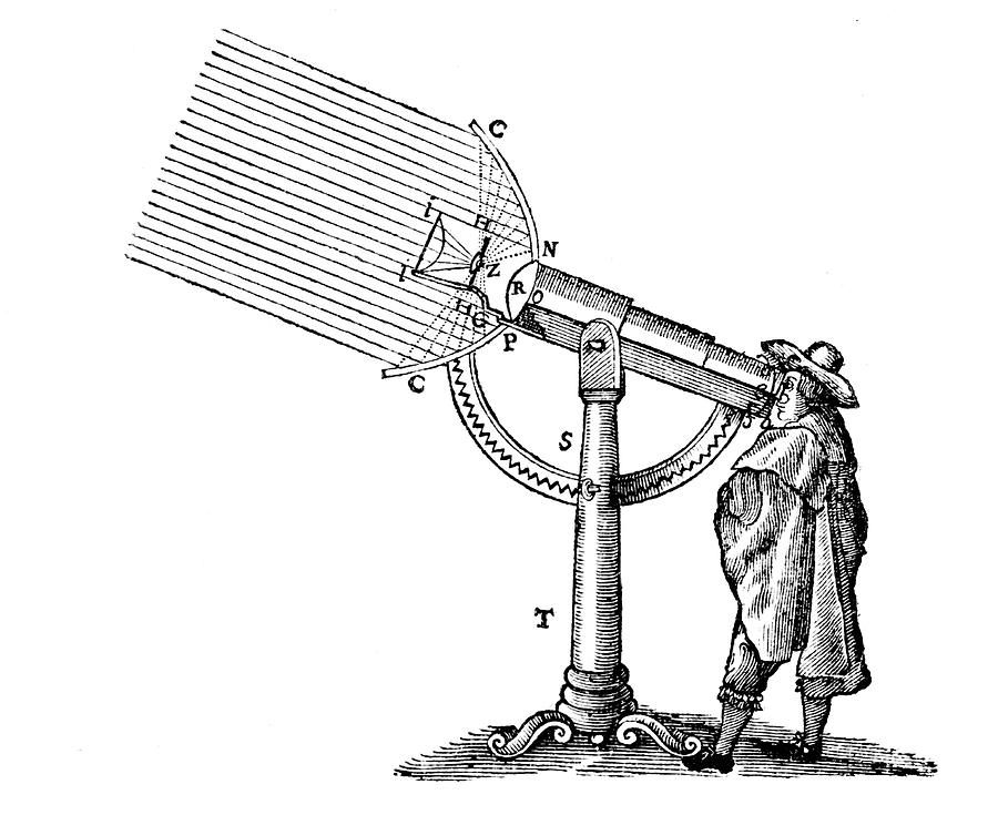 René Descartes, Compound Microscope Photograph by Science Source