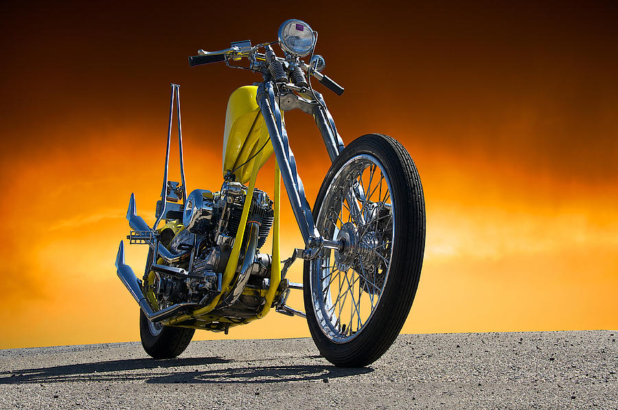 Retro Chopper I Photograph by Dave Koontz