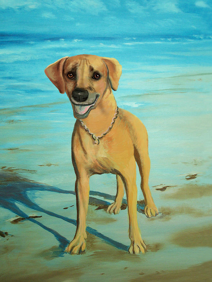 Rhodesian Ridgeback Painting by BizzyBzzz - Fine Art America