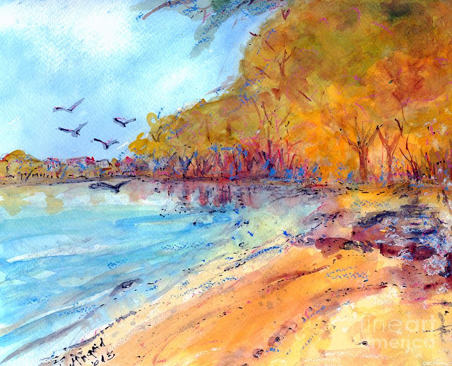 Riverbeach Painting by Ingrid Becker - Fine Art America