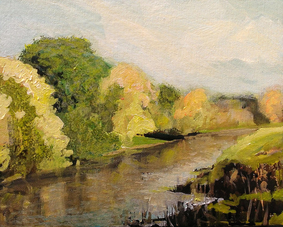 Riverside Trees Painting by Paul Mitchell - Fine Art America