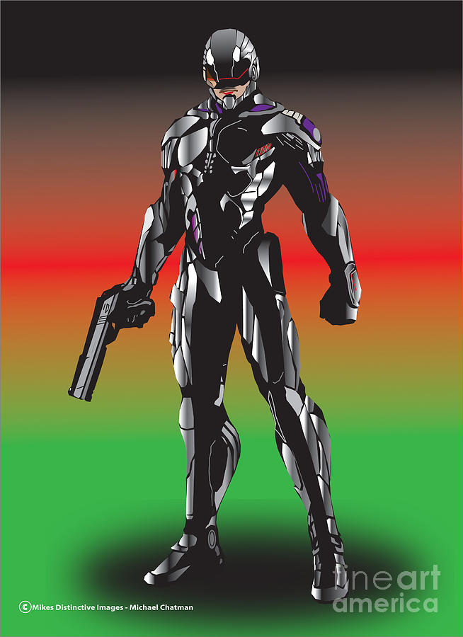 Robocop Digital Art by Michael Chatman - Fine Art America