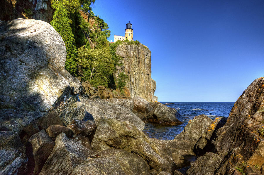 Rock Framed Split Rock Photograph by Bryan Benson - Fine Art America
