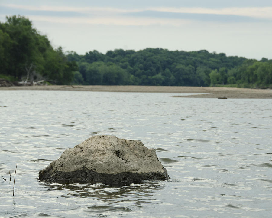 Rock in River Photograph by Shane McCallister - Fine Art America