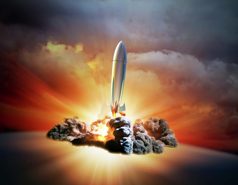 Rocket Launch Photograph by Andrzej Wojcicki/science Photo Library ...