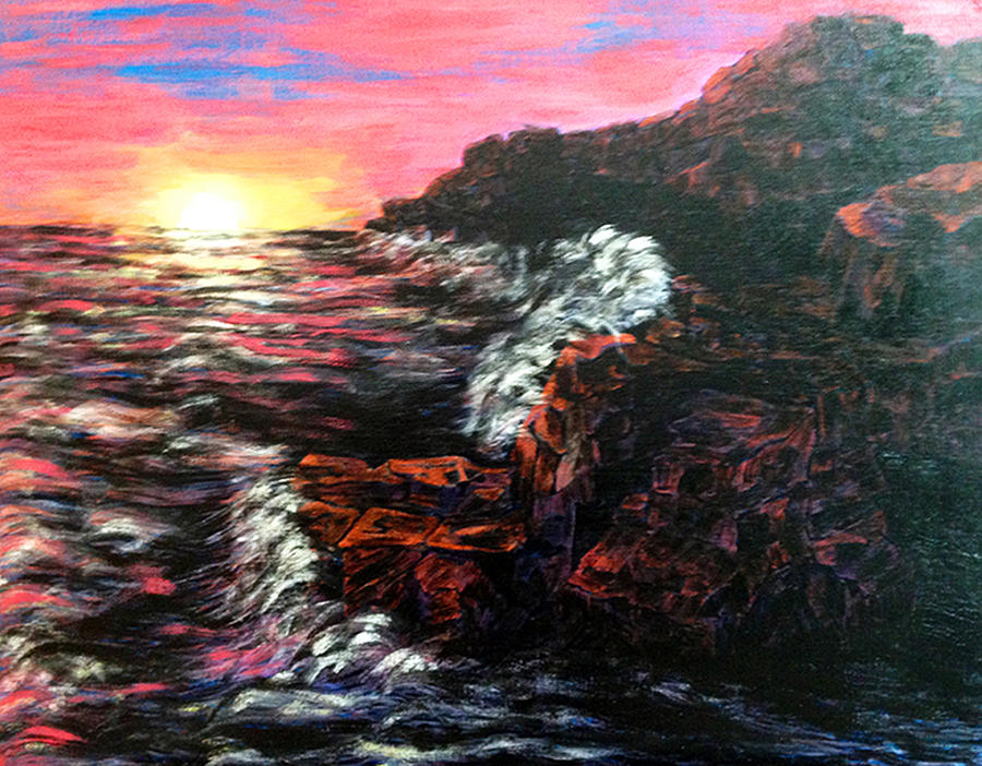 Rocks Painting by Deb Wolf | Fine Art America