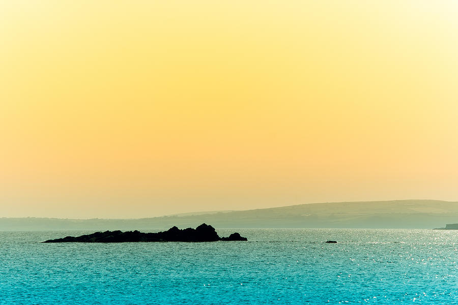 Rocks in Sunset Split Photograph by Kai Bergmann - Fine Art America