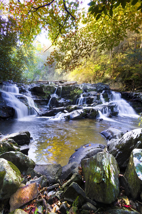 Rocky Waterfall Photograph by Debra and Dave Vanderlaan