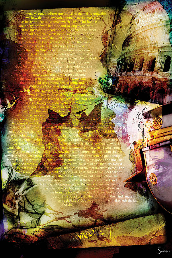 Romans 7 Digital Art by Switchvues Design - Fine Art America