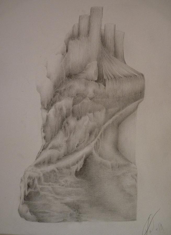 Rook Drawing by Kat Rippa