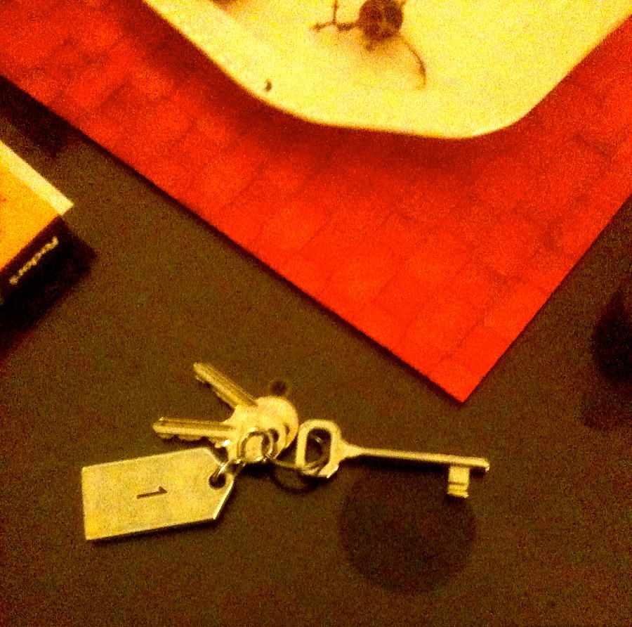 Room key to the Caesar House in Rome Photograph by Terry Cobb | Fine ...