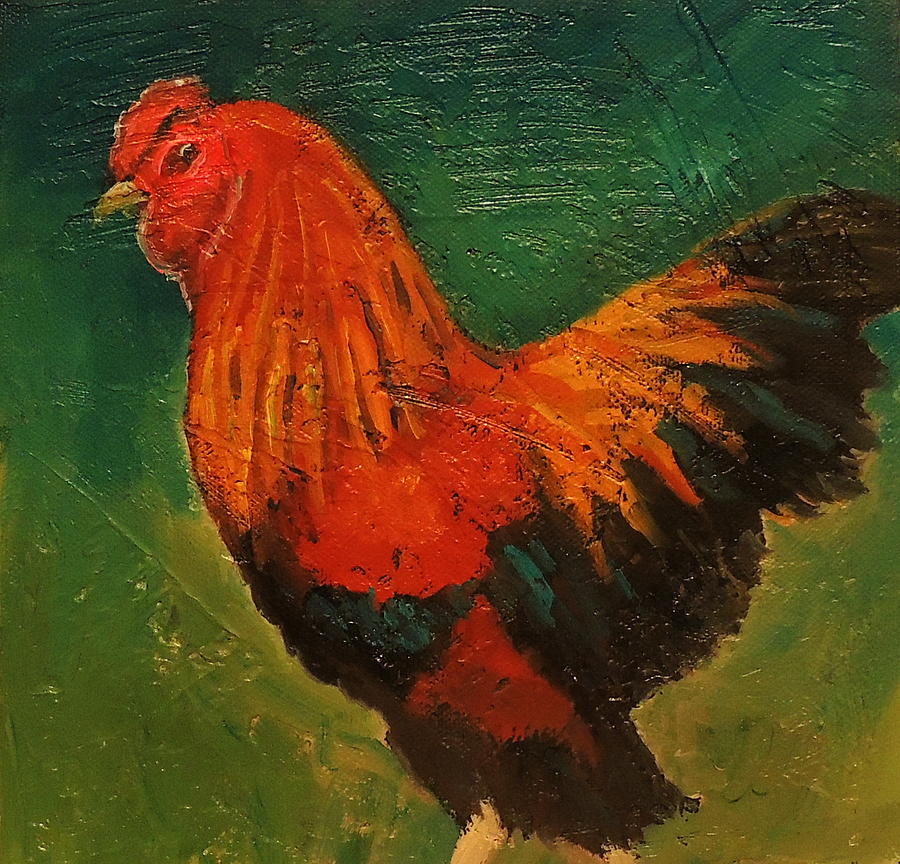 Rooster C Painting by Steven Guy Bilodeau | Fine Art America
