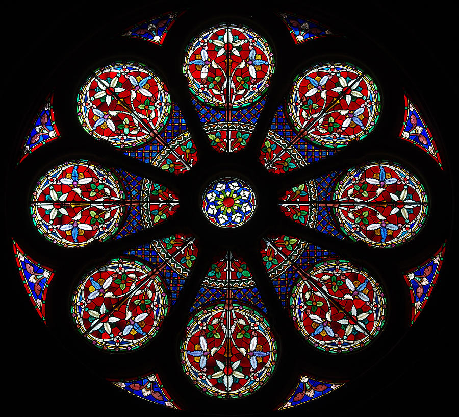 Stained glass Rose Window Photograph by M Rooimans - Fine Art America