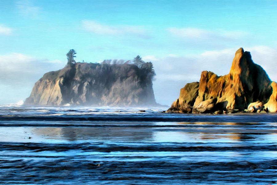 Ruby Beach Ocean View Painting by Paddrick Mackin - Fine Art America