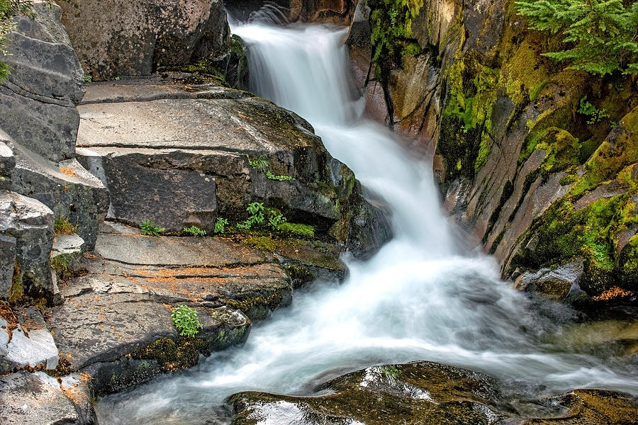 Ruby Falls Mount Rainier National Park Photograph by Bob Noble - Pixels