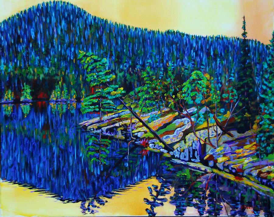 Ruby Lake Painting by Faye Dietrich | Fine Art America