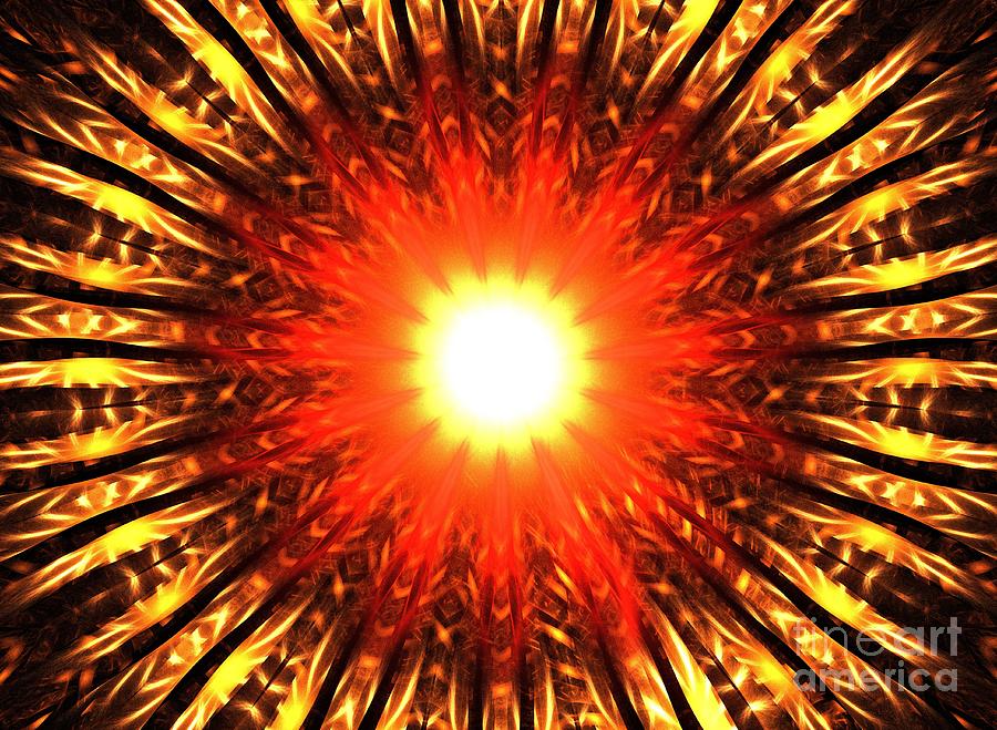 Ruby Rays Digital Art by Kim Sy Ok - Fine Art America