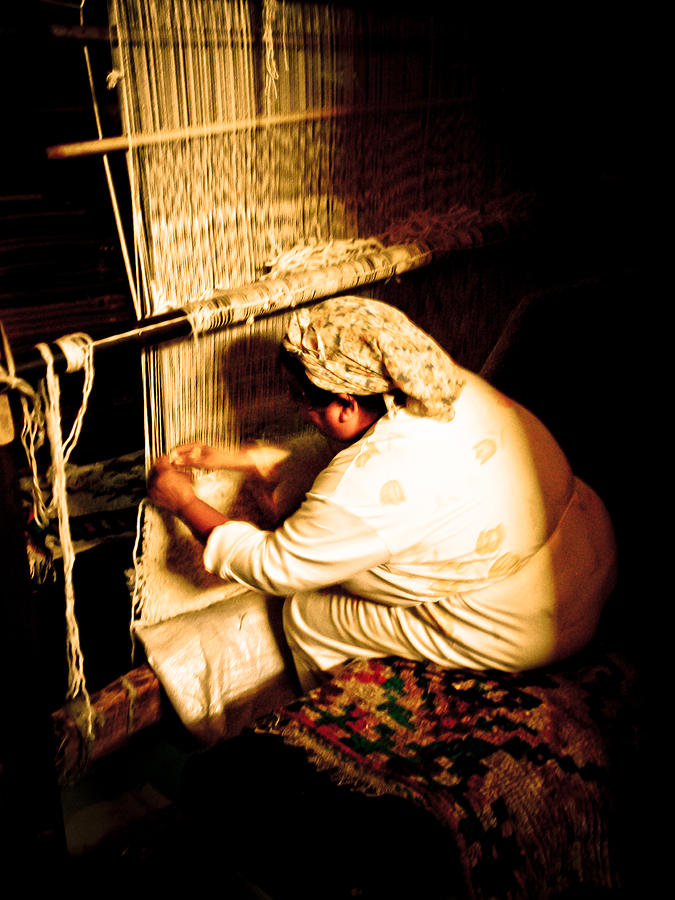 Rug Weaving Photograph by Luis DeHoyos - Fine Art America