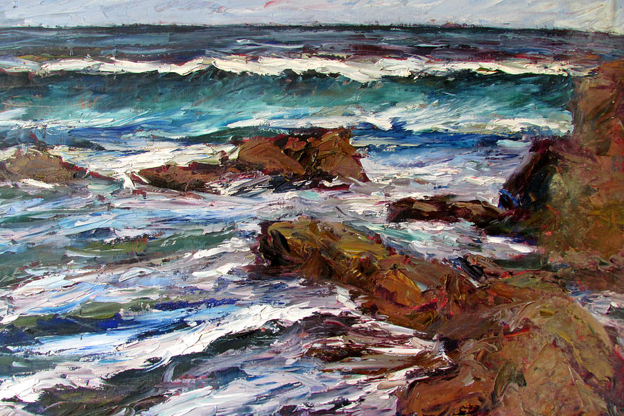 Rugged Coast Painting by Robert Gerdes - Fine Art America