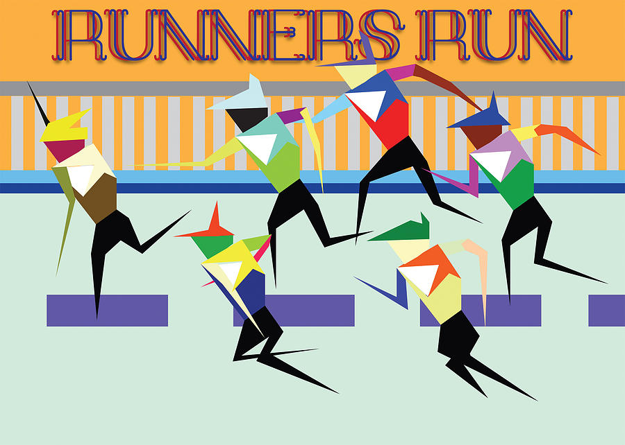 Runners Digital Art by James Tsang - Fine Art America
