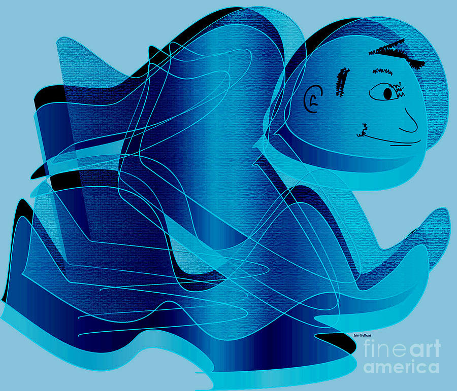 Running Man Digital Art by Iris Gelbart - Fine Art America