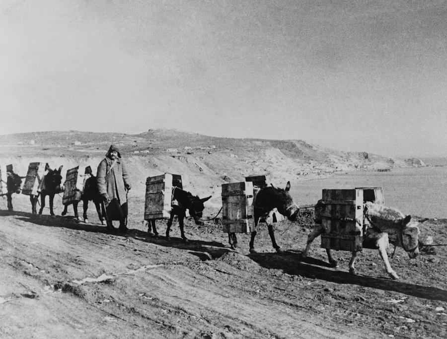Russian Soldier With A Pack Train Photograph by Everett - Fine Art America