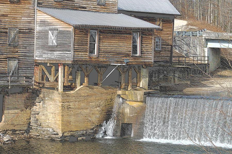 Rustic Building And Dam Photograph by Gayle Berry - Fine Art America