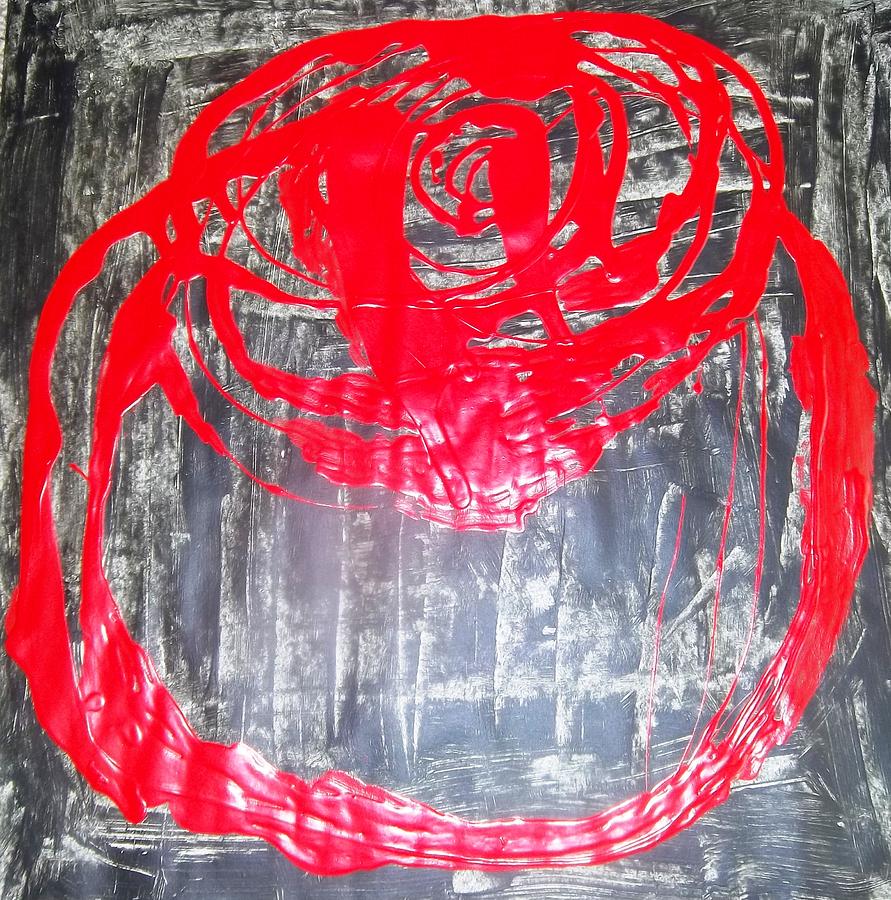 Rustic Rose Two Drawing by PC Pride - Fine Art America