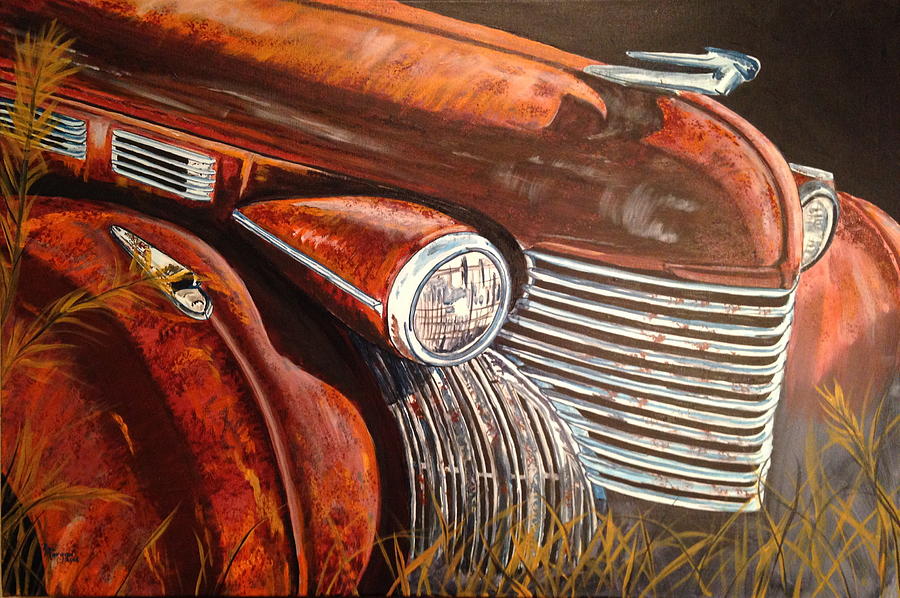 Rusty Caddy Painting by Ron Morgan - Fine Art America