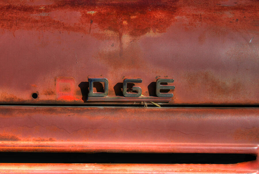Rusty Dodge Truck Emblem Photograph by Nick Gray - Pixels
