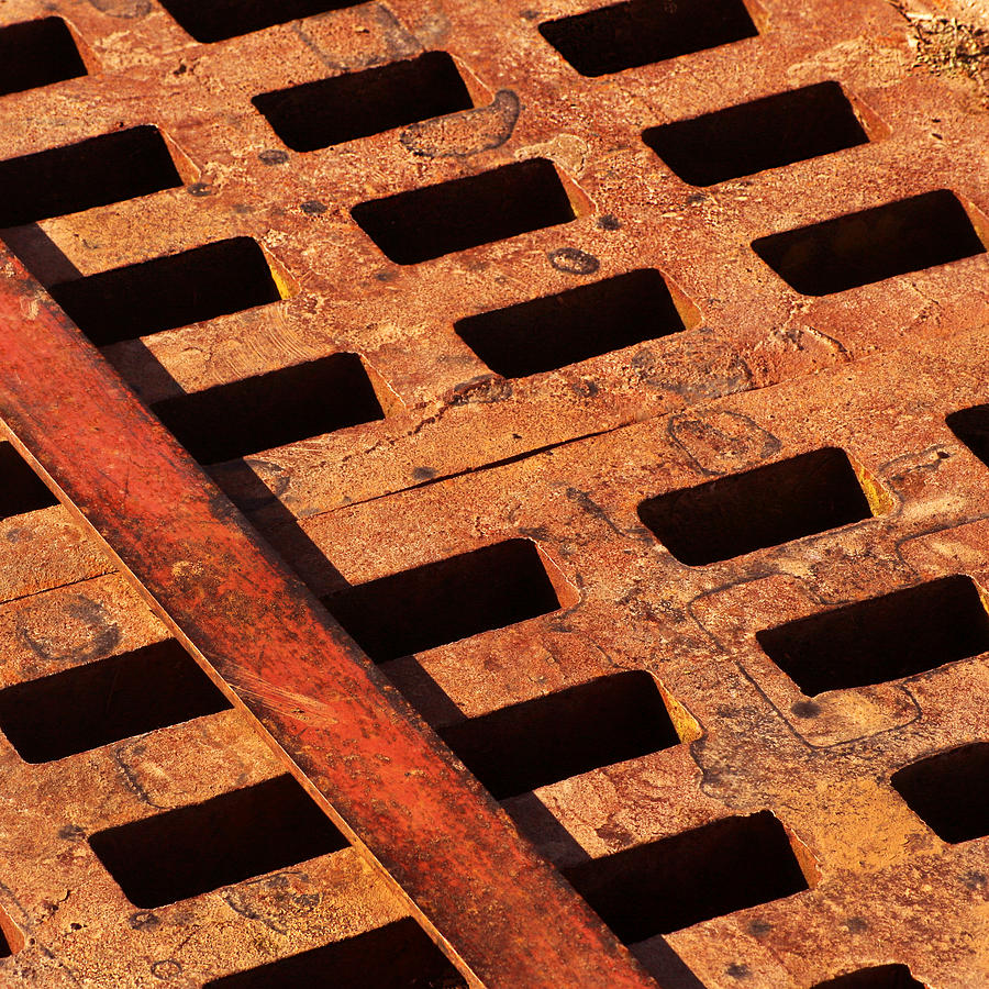 Rusty Grate Photograph by Art Block Collections - Pixels