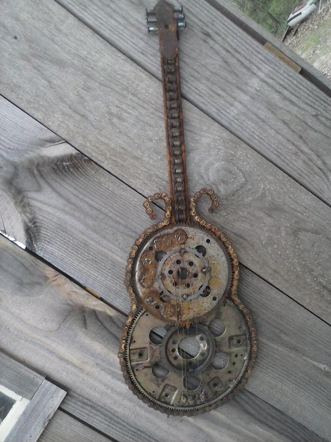 Rusty Guitar Sculpture by Matthew Wright - Fine Art America
