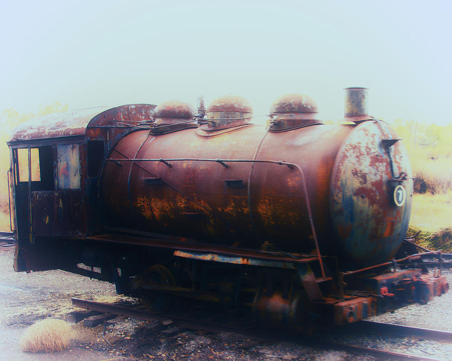 Rusty Old Train Engine Photograph by Deb Henman - Fine Art America