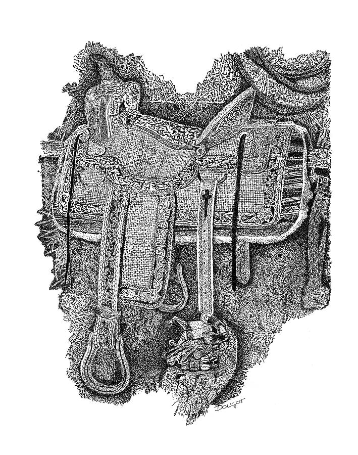 Saddle 1 Drawing by David Doucot - Fine Art America