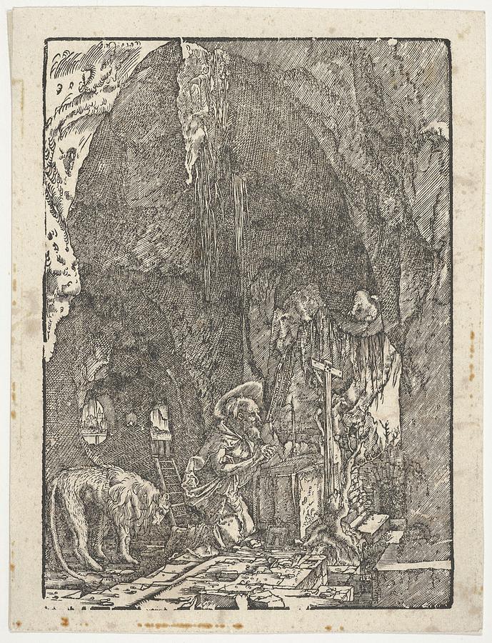Saint Jerome In Penitence, In A Cave Drawing by Albrecht Altdorfer - Pixels Saint Jerome In Penitence, In A Cave Drawing by Albrecht Altdorfer - Pixels