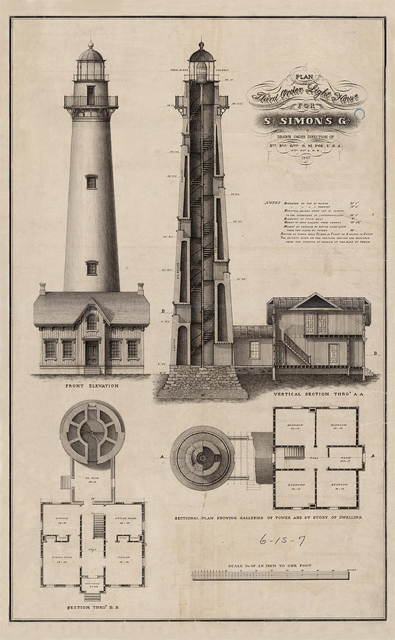 Saint Simon Lighthouse Photograph by Jerry McElroy - Fine Art America