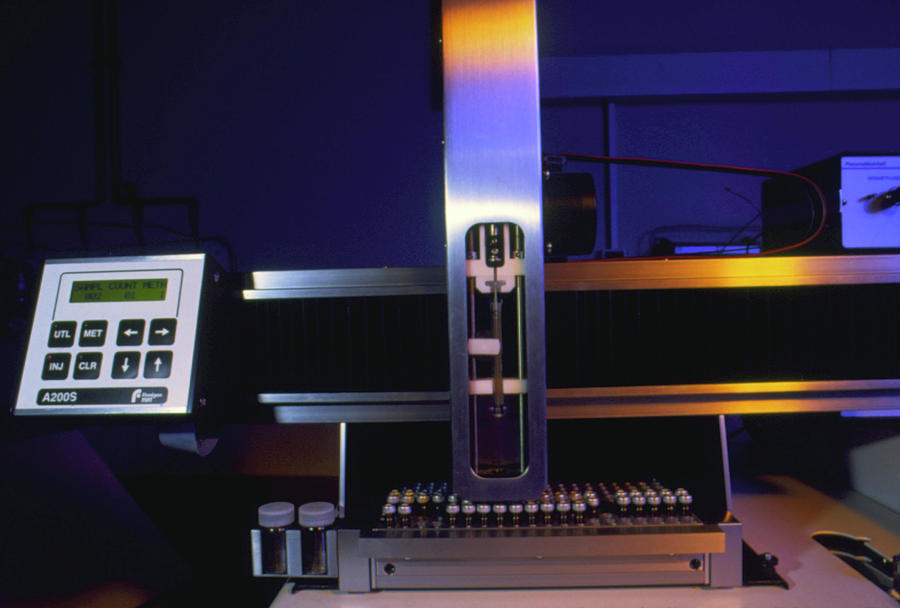 Sample Injection Robot On Forensic Testing Machine Photograph by Dr ...