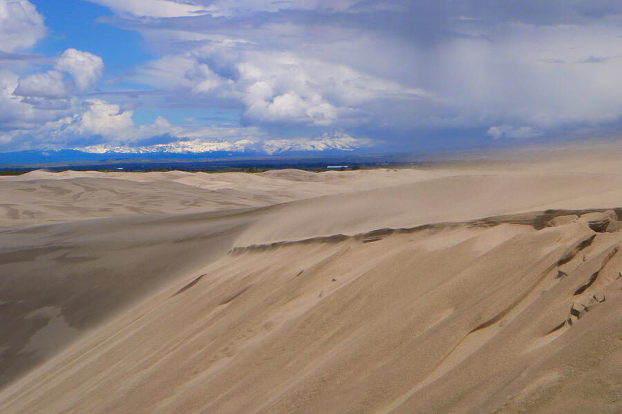 Sand Dune Rain Photograph by Jon Emery