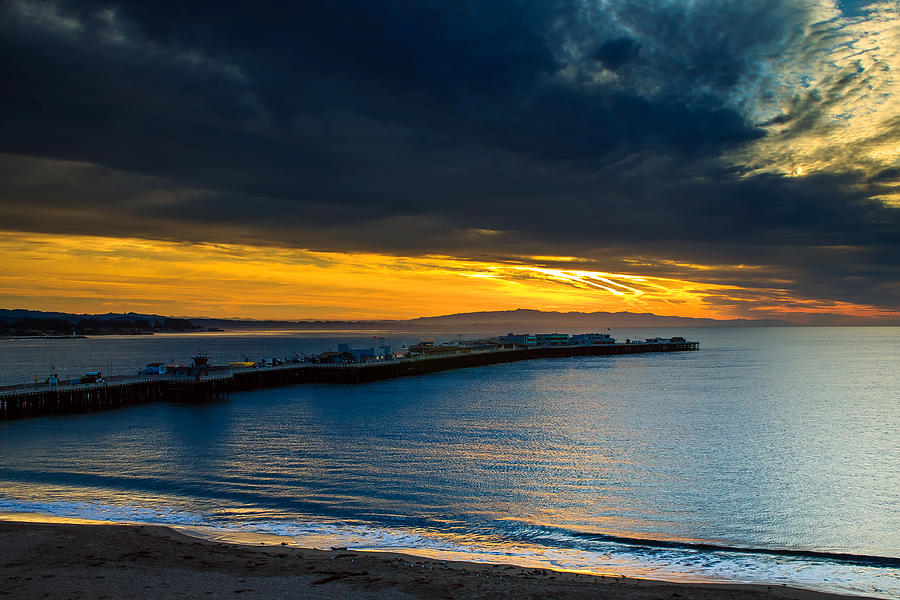 Santa Cruz sunrise at the Fisherman's Wharf Photograph by Kevin ...