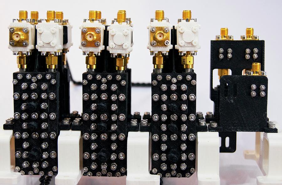 Satellite Input Multiplexer. by Mark Williamson / Science Photo Library