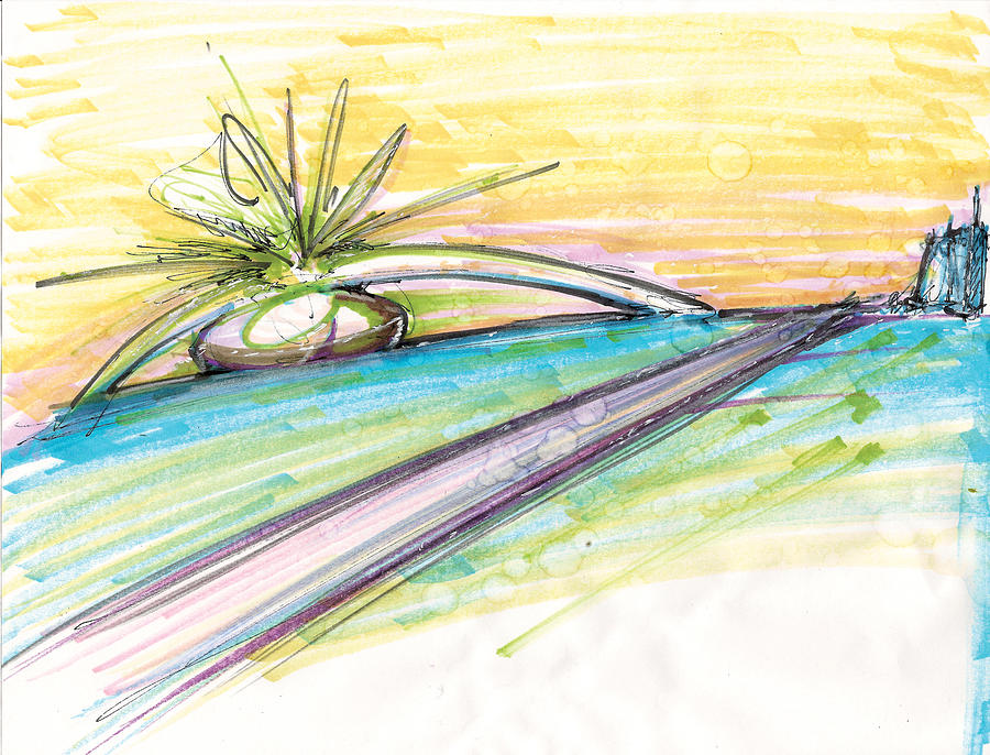 Scape 2 Drawing by Ian Smith - Fine Art America